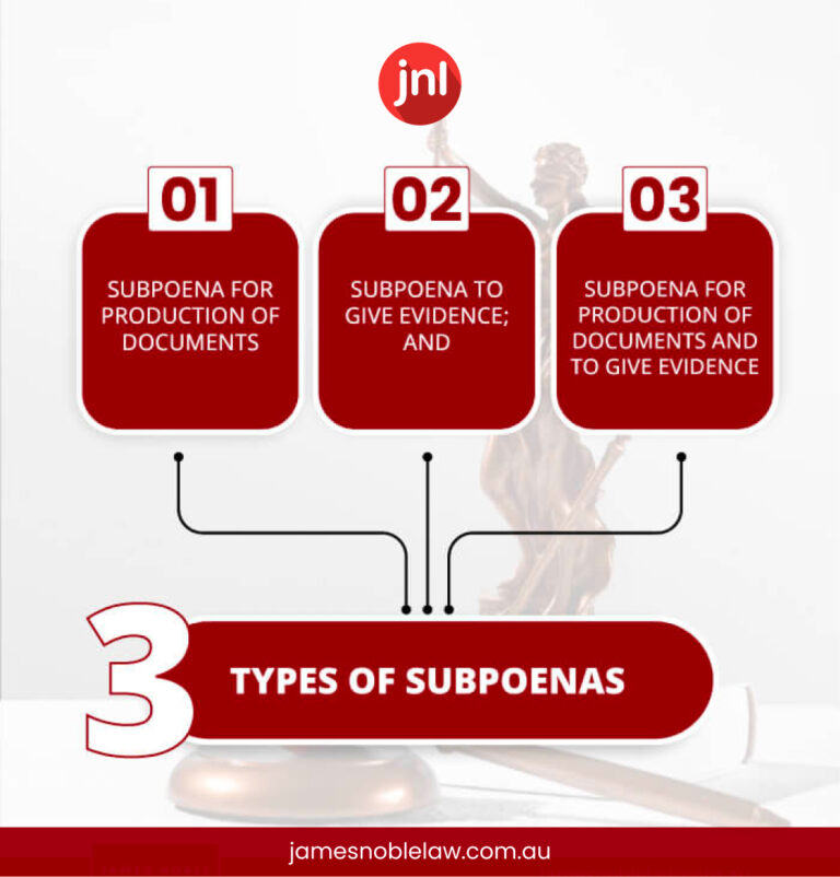 What You Must Need To Know About Subpoena - James Noble Law
