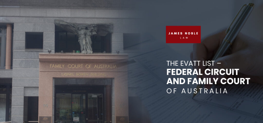 The Evatt list: Federal Circuit & Family Court of Australia